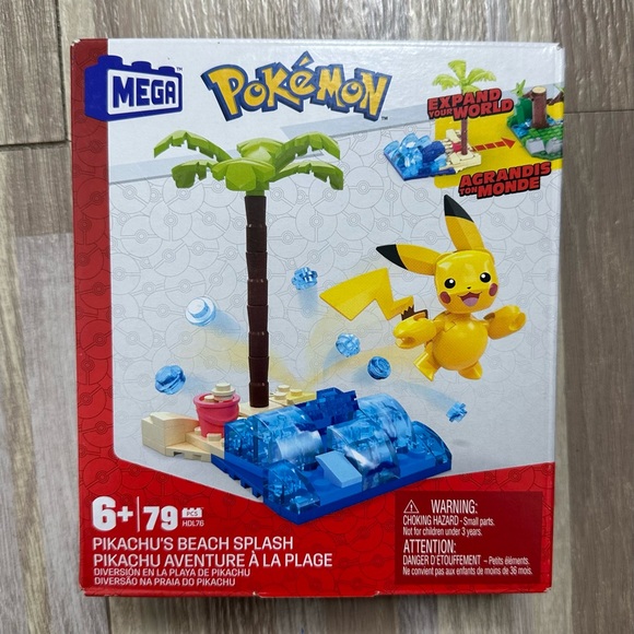 Mega | Toys | Mega Pokmon Pikachus Beach Splash New | Poshmark